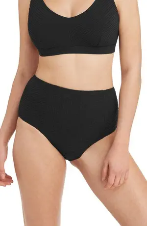 SEA LEVEL High Waist Bikini Bottom Black