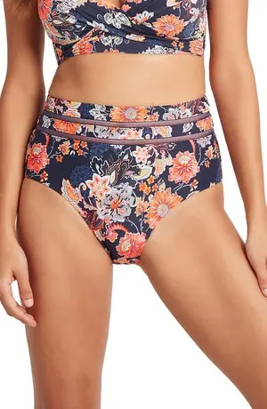 SEA LEVEL High Waist Bikini Bottom Night Sky
