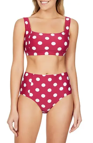 SEA LEVEL High Waist Bikini Bottom Rose