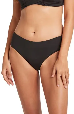 SEA LEVEL Sea Level Mid Bikini Bottom Black