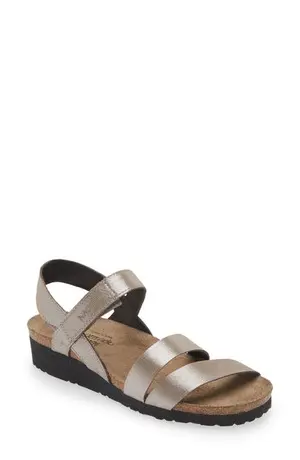 Naot Kayla Sandal - Silver Threads Leather