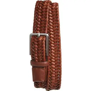 Nordstrom Braided Leather Belt - Cognac