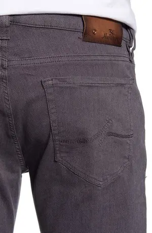 34 Heritage Courage Straight Leg Jeans - Grey Diagonal