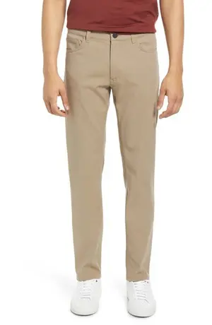 Theory Raffi Twill Straight Leg Pants - Bark - D01