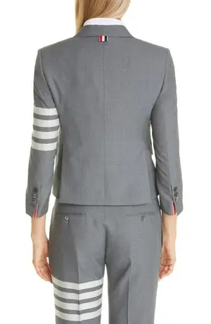 Thom Browne Stripe Wool Sport Coat - Med Grey