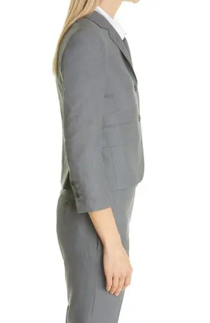 Thom Browne Stripe Wool Sport Coat - Med Grey