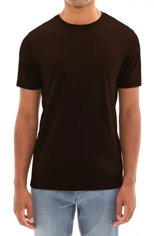 Robert Barakett Georgia Pima Cotton T-shirt Dark Chocolate