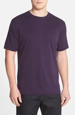 Robert Barakett Georgia Pima Cotton T-shirt Deep Eggplant