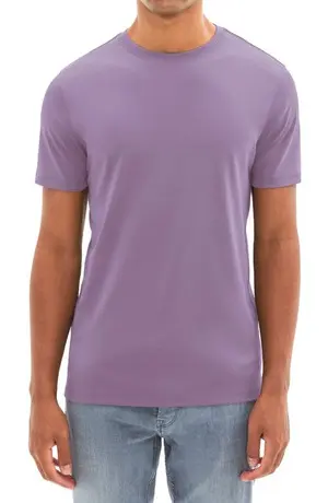 Robert Barakett Georgia Pima Cotton T-shirt Lavender Leaf