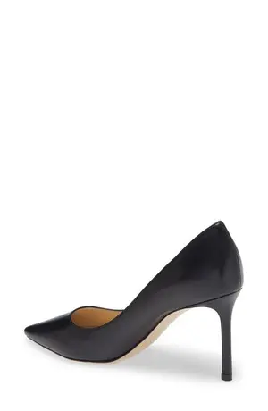 JIMMY CHOO Romy 85 Leather Pump - Black