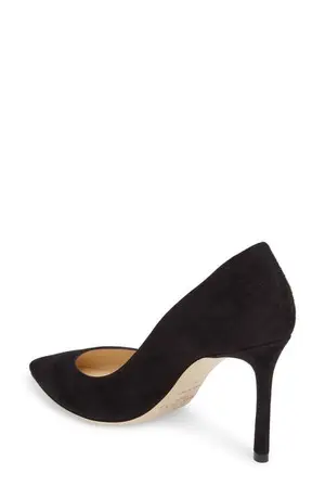 JIMMY CHOO Romy 85 Suede Pumps - Black