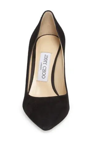JIMMY CHOO Romy 85 Suede Pumps - Black