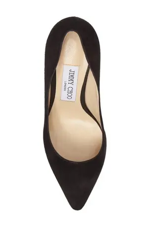 JIMMY CHOO Romy 85 Suede Pumps - Black