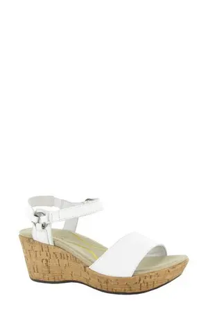 Naot Naot Pier Platform Sandal Soft White Leather