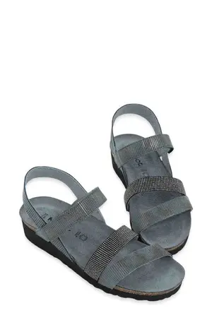 Naot Krista Sandal - Graphite Stripe/black