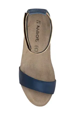 Naot Pixie Sandal - Polar/midnight/brass