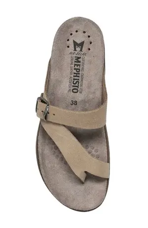 Mephisto Helen Toe-loop Sandal - Warm Grey