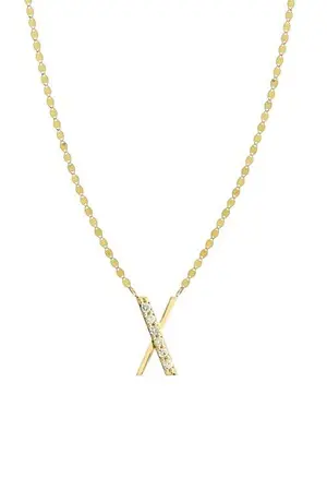 Lana Jewelry 14k Gold Initial Pendant Necklace - Yellow Gold