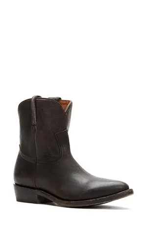 Frye Billy Bootie Black/ Full Grain Brush Off