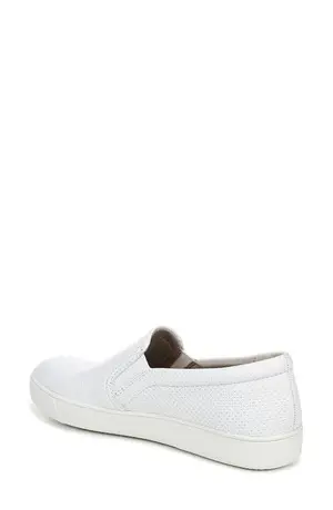 Naturalizer Marianne Slip-on Sneakers - White Perforated Leather