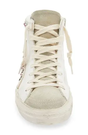 GOLDEN GOOSE Slide High-top Sneaker - White/ice/pink