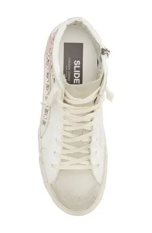 GOLDEN GOOSE Slide High-top Sneaker - White/ice/pink