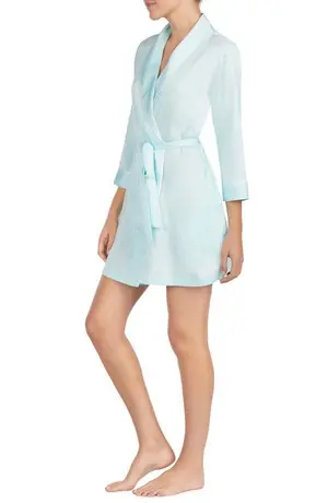 Kate Spade New York Happily Ever After Charmeuse Short Robe - Air