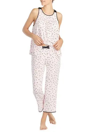 Kate Spade New York Jersey Pajama Set - Pink Dot