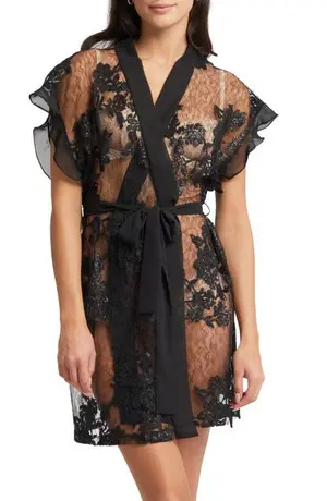 Rya Collection Charming Lace Wrap Black