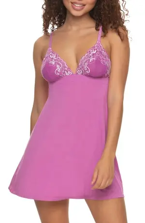 BLACK BOW Demure Chemise Radiant Orchid
