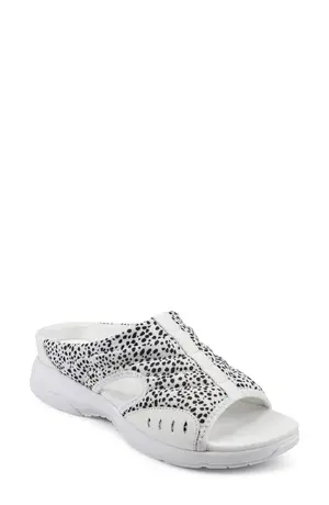 Easy Spirit Easy Spirit Traciee Sandal White/ Black Multi