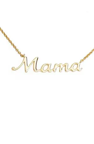 Argento Vivo Mama Pendant Necklace - Gold