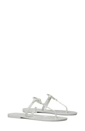 Tory Burch Tory Burch Mini Miller Jelly Thong Sandal Feather Gray