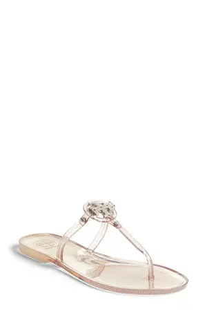 Tory Burch Mini Miller Jelly Thong Sandal - Grey
