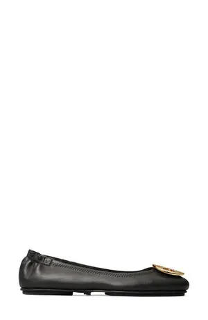 Tory Burch Minnie Travel Ballet Flat - Perfect Black/gold