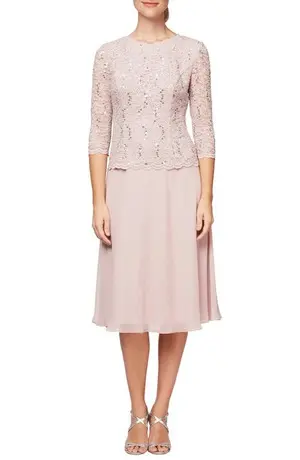 Alex Evenings Chiffon Skirt