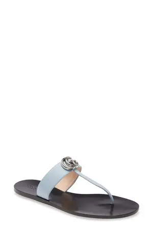 Gucci Gg T-strap Sandal