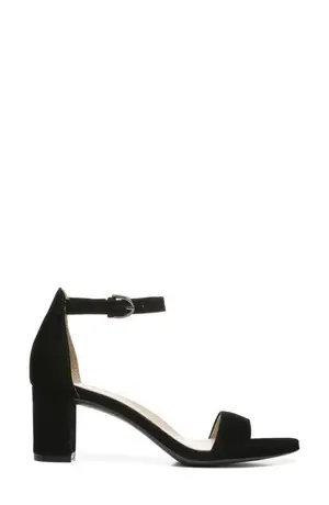 Naturalizer Vera Ankle Strap Block Heel Sandal - Black