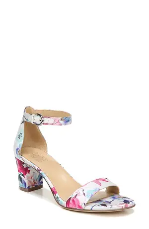 Naturalizer Naturalizer Vera Ankle Strap Sandal Pink Floral Fabric