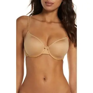 Chantelle Basic Invisible Smooth Support T-shirt Bra - Toffee
