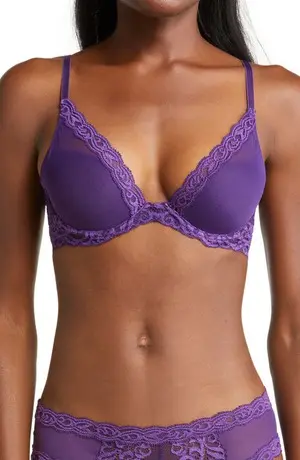 Natori Feathers Plunge T-shirt Basics Bra Allium