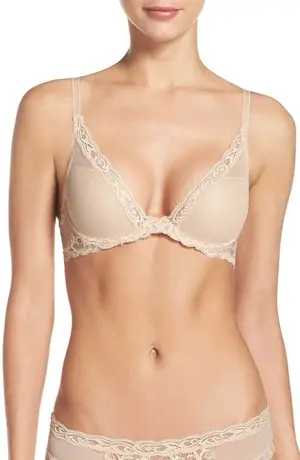 Natori Feathers Plunge T-shirt Basics Bra Cosmetic