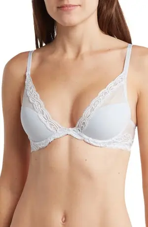 Natori Feathers Plunge T-shirt Basics Bra Rainy