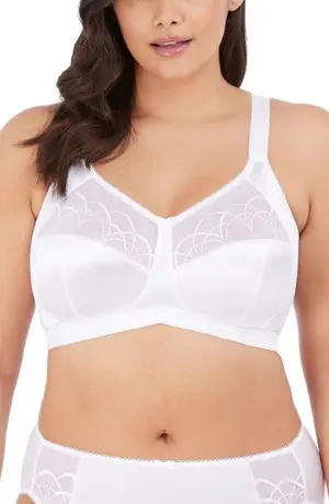 Elomi Cate Full Figure Soft Cup Bra - White