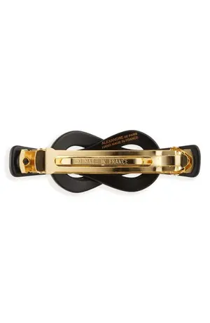 Alexandre De Paris Knotty Barrette - Black