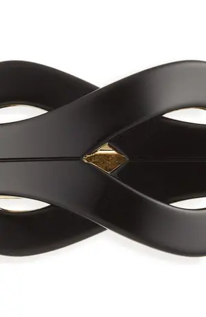Alexandre De Paris Knotty Barrette - Black