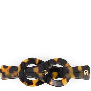 Alexandre De Paris Knotty Barrette Tortoise