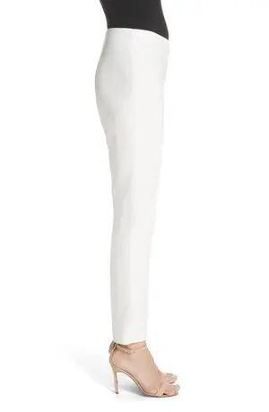 Akris Melissa Slim Techno Cotton-blend Trousers - Off White