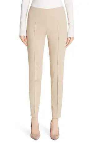 Akris Melissa Slim Techno Cotton-blend Trousers - Sand