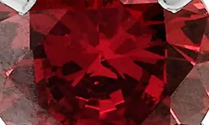 Sterling Forever Sterling Silver Cubic Zirconia Stud Earrings - Garnet